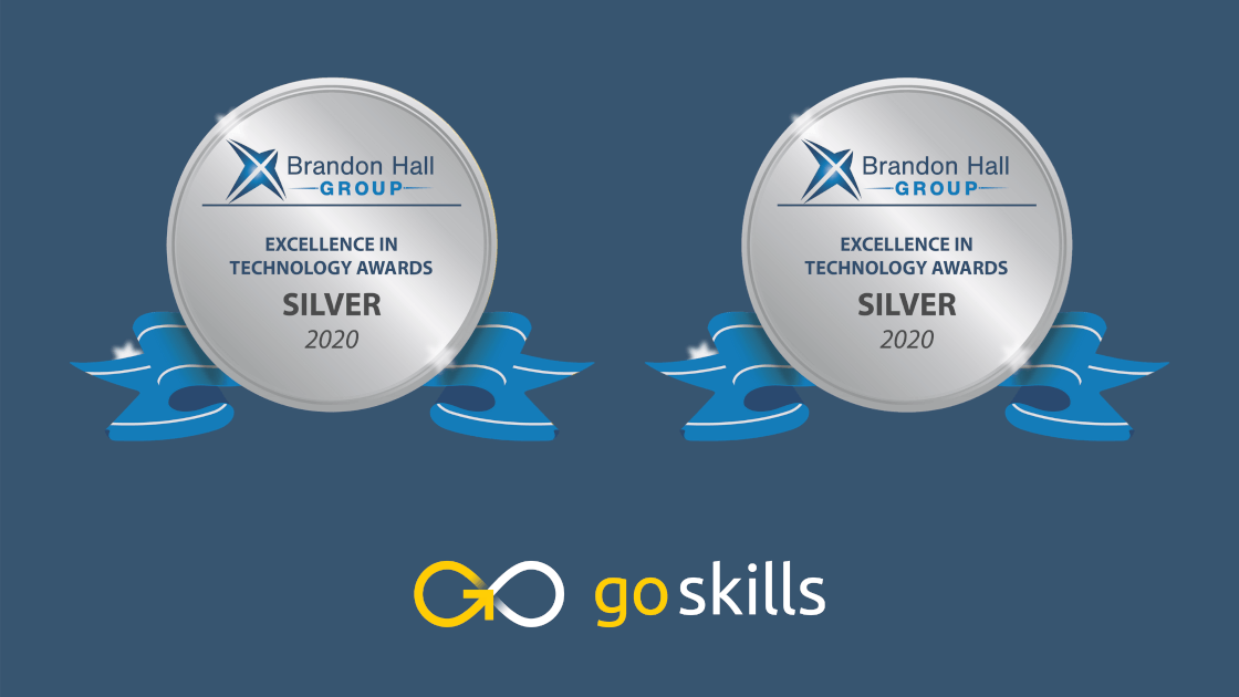 GoSkills Wins Silver and Bronze For Brandon Hall's 2020 Excellence in Technology Awards