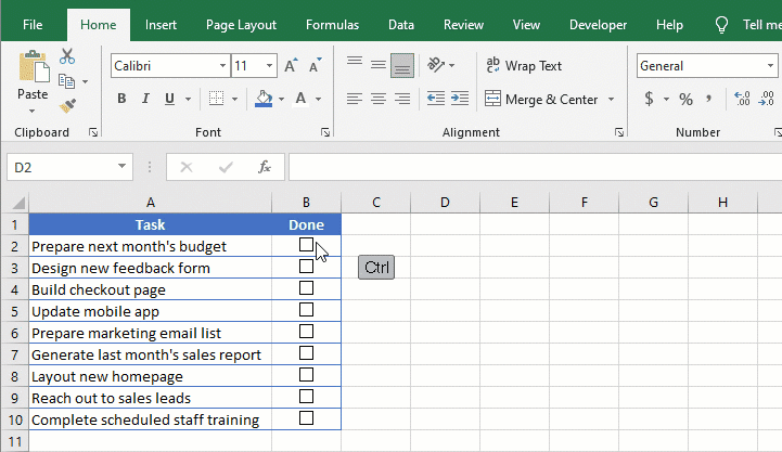 How To Insert Excel Checkboxes GoSkills