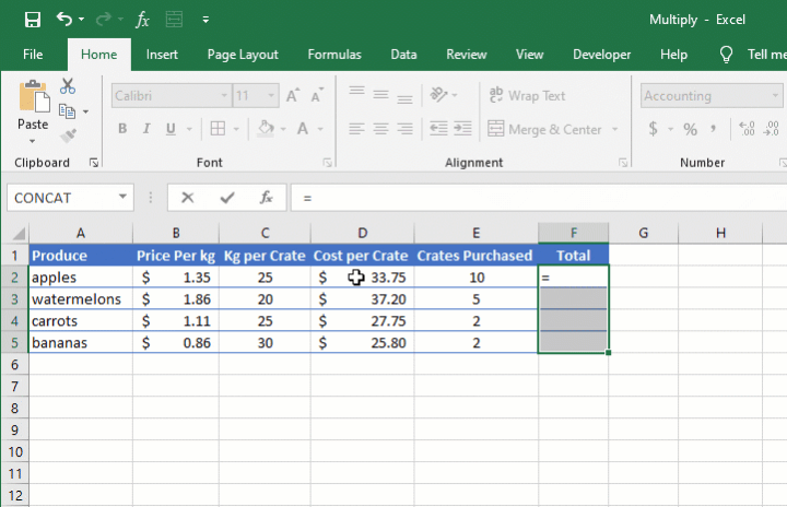 How To Multiply In Excel GoSkills