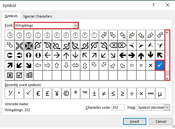 Yes Symbol In Excel Exresnullius