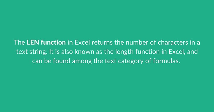 Len Function Excel A Beginners Guide Goskills